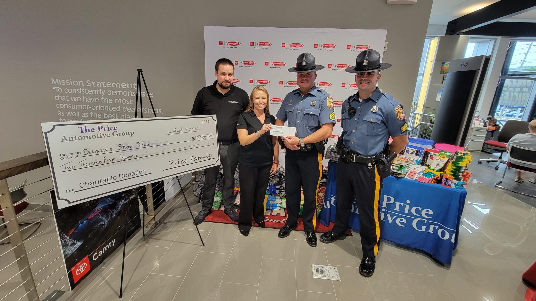 Operation Troopers Have Your BACKpack Donations - Delaware State Police ...