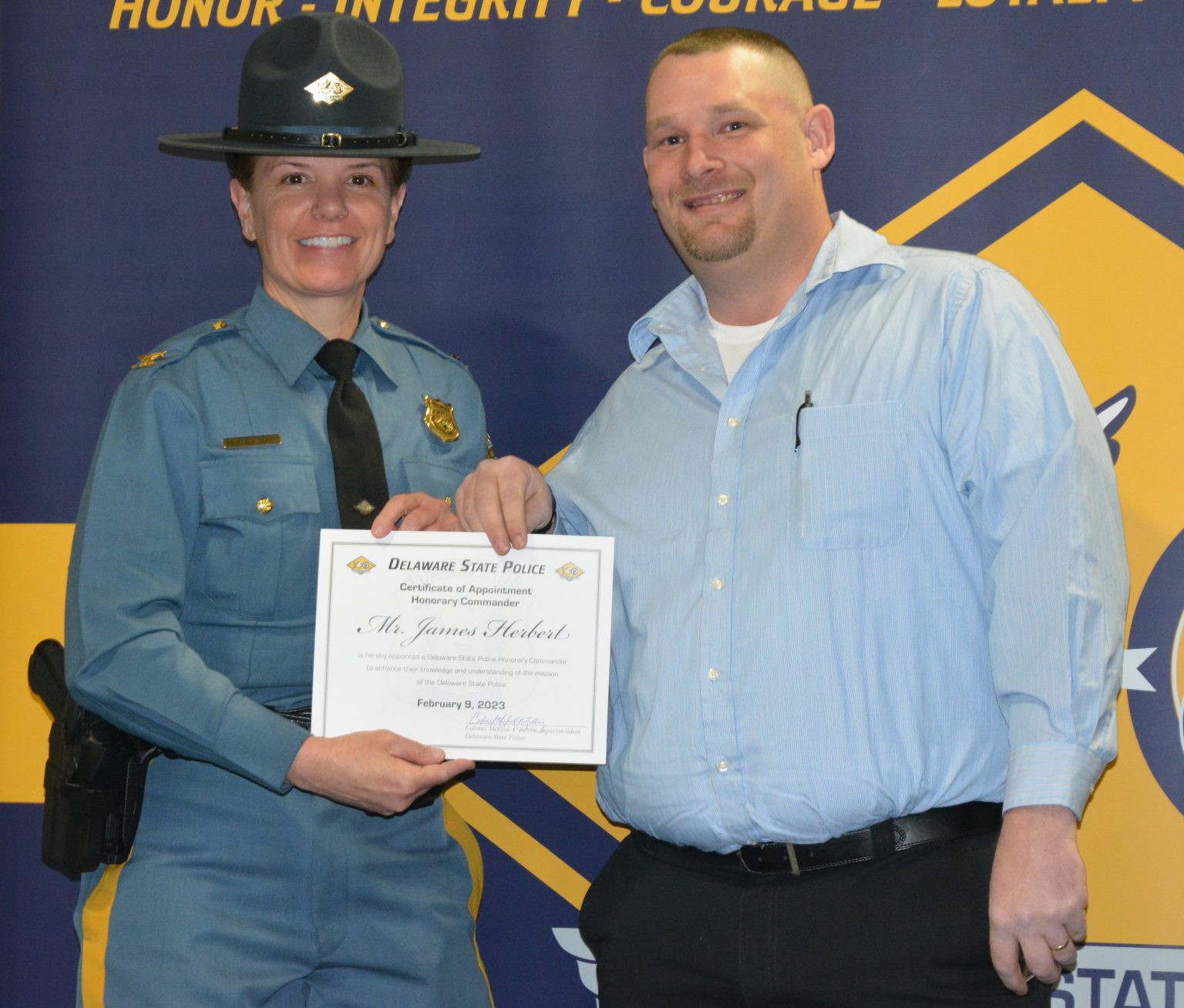 Delaware State Police Induct 2023 Honorary Commanders - Delaware State ...