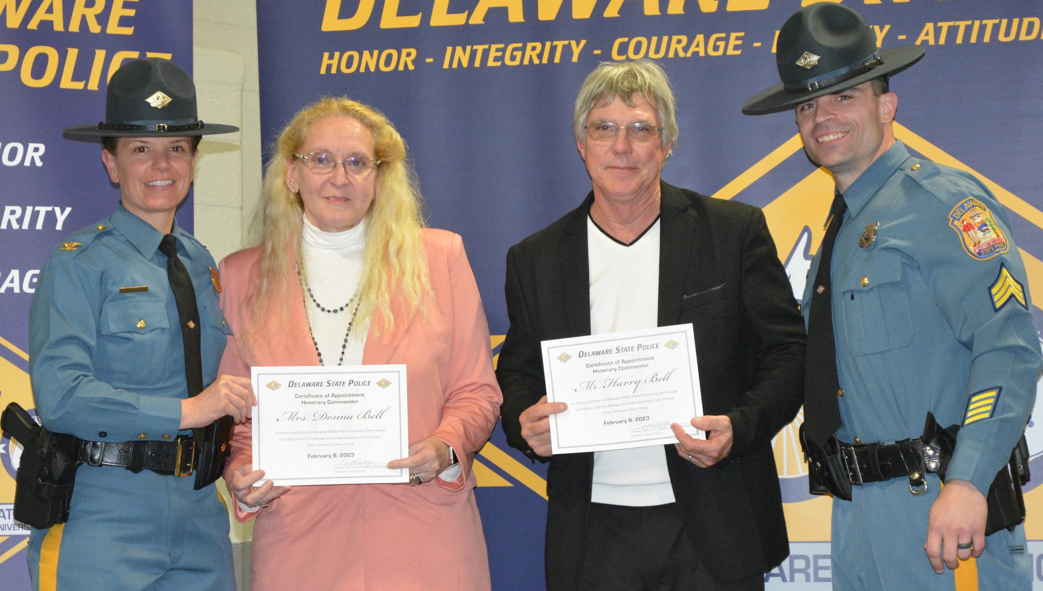 Delaware State Police Induct 2023 Honorary Commanders - Delaware State ...